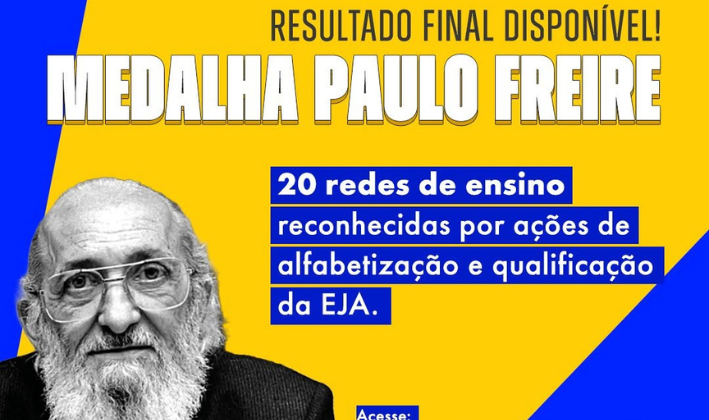 Divulgado resultado final da Medalha Paulo Freire - UNDIME - SC